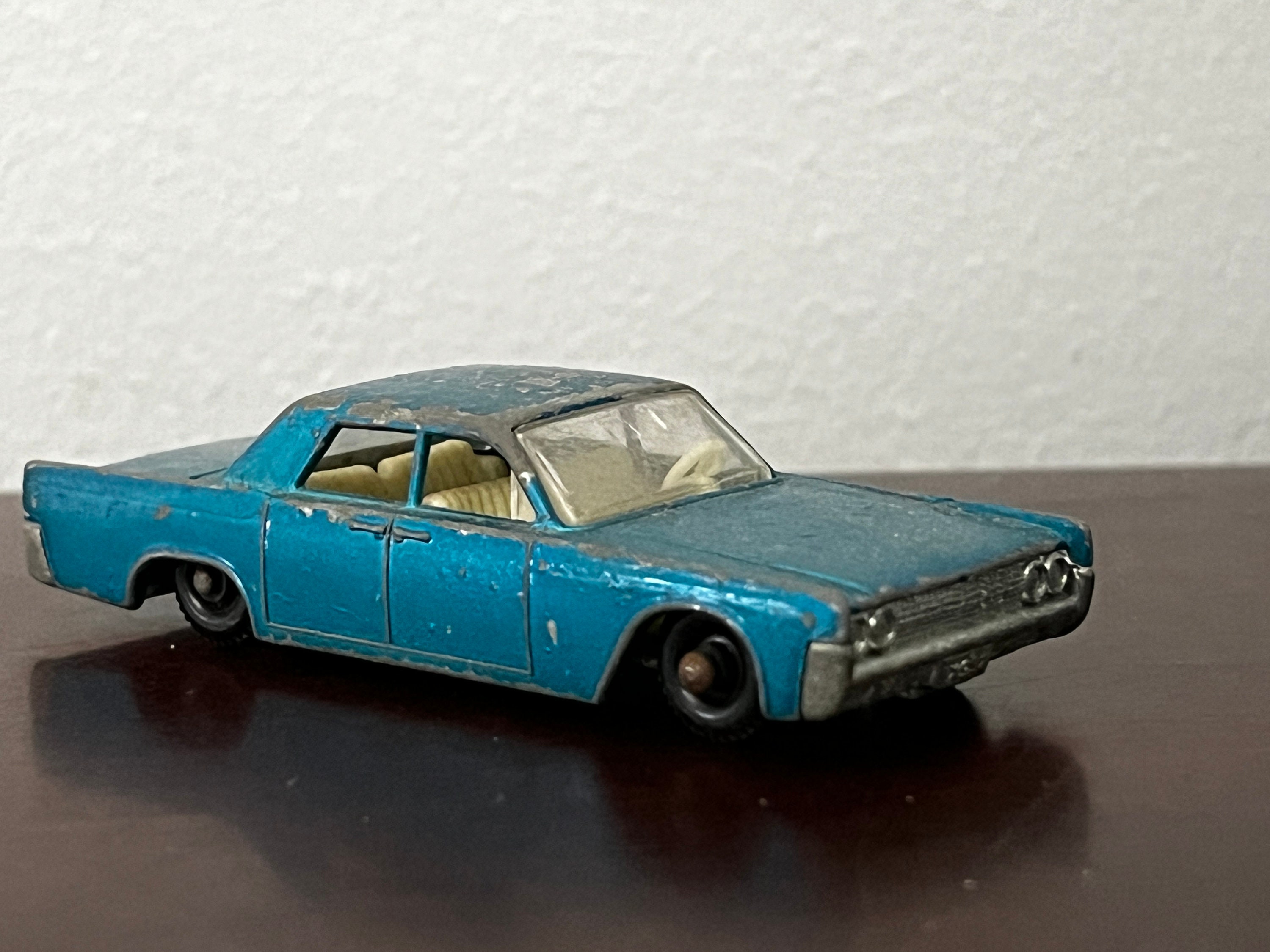 Vintage LESNEY Matchbox 31 LINCOLN CONTINENTAL Blue 1964 Trunk Opens - Etsy
