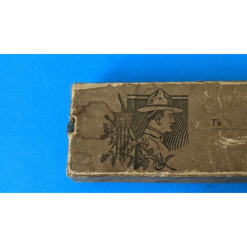 VINTAGE Pre WWI Soldier Mason Box Attleboro Falls,mass Home Front Dated ...