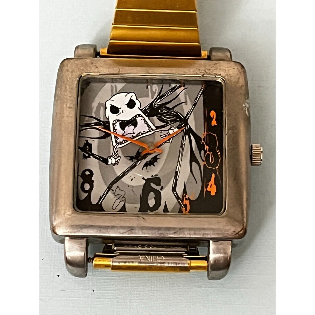 Tim Burtons the Nightmare Before Christmas Limited Ed Square Dial Watch ...