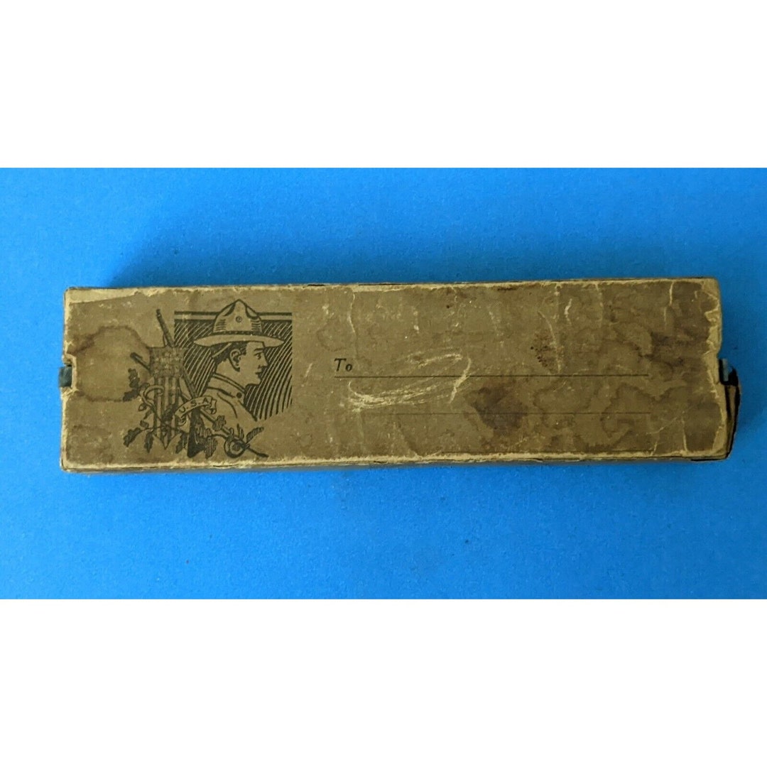 VINTAGE Pre- WWI Soldier Mason Box Attleboro Falls,mass Home Front ...