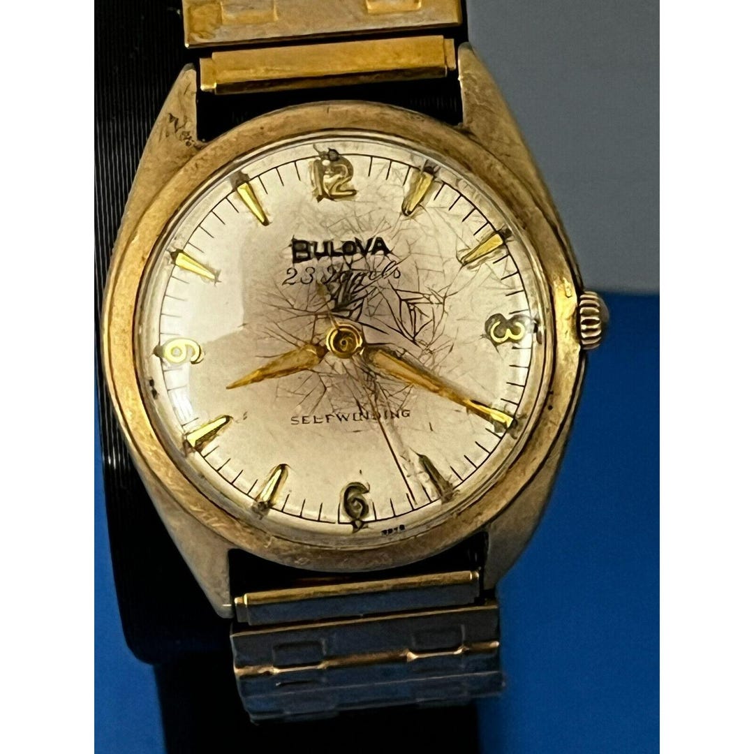 Vintage 1961 Bulova M1 23J Auto 10K RGP Rolled Gold Watch-runs - Etsy