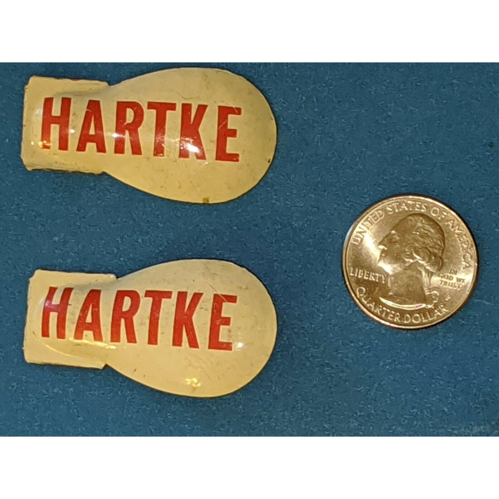 Pair 1958 Toy Metal Tin Litho Clicker Clacker Vance Hartke for Indiana ...