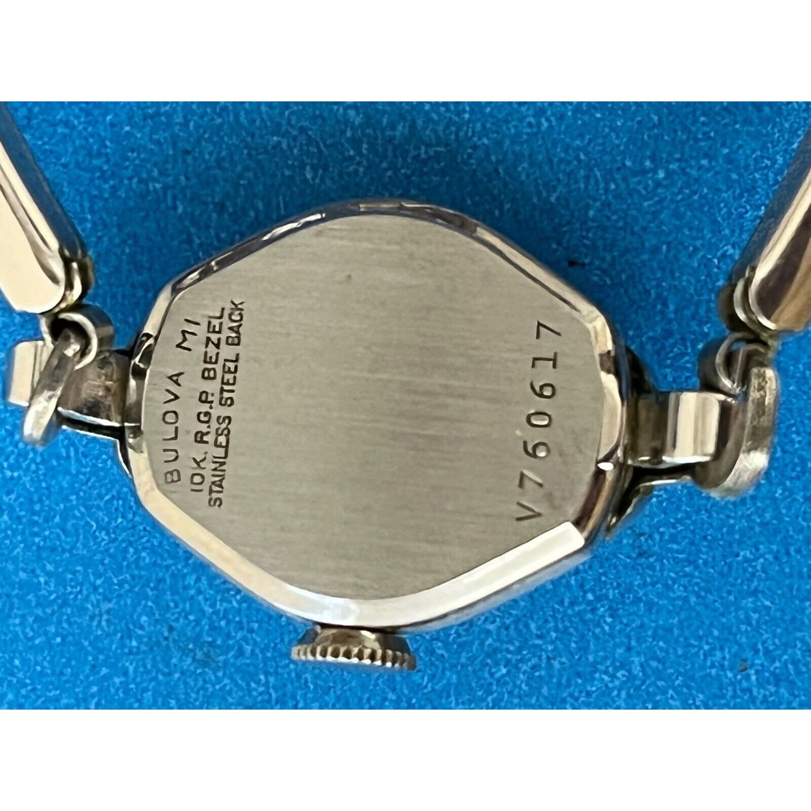 Vintage 1961 Art Deco Bulova M1 10K RGP Gold Womens Watch Not Running ...