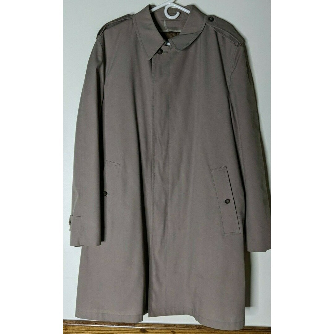 Vintage London Fog Men's Duster Tan Khaki Trench Coat Size 44 Long Nice ...