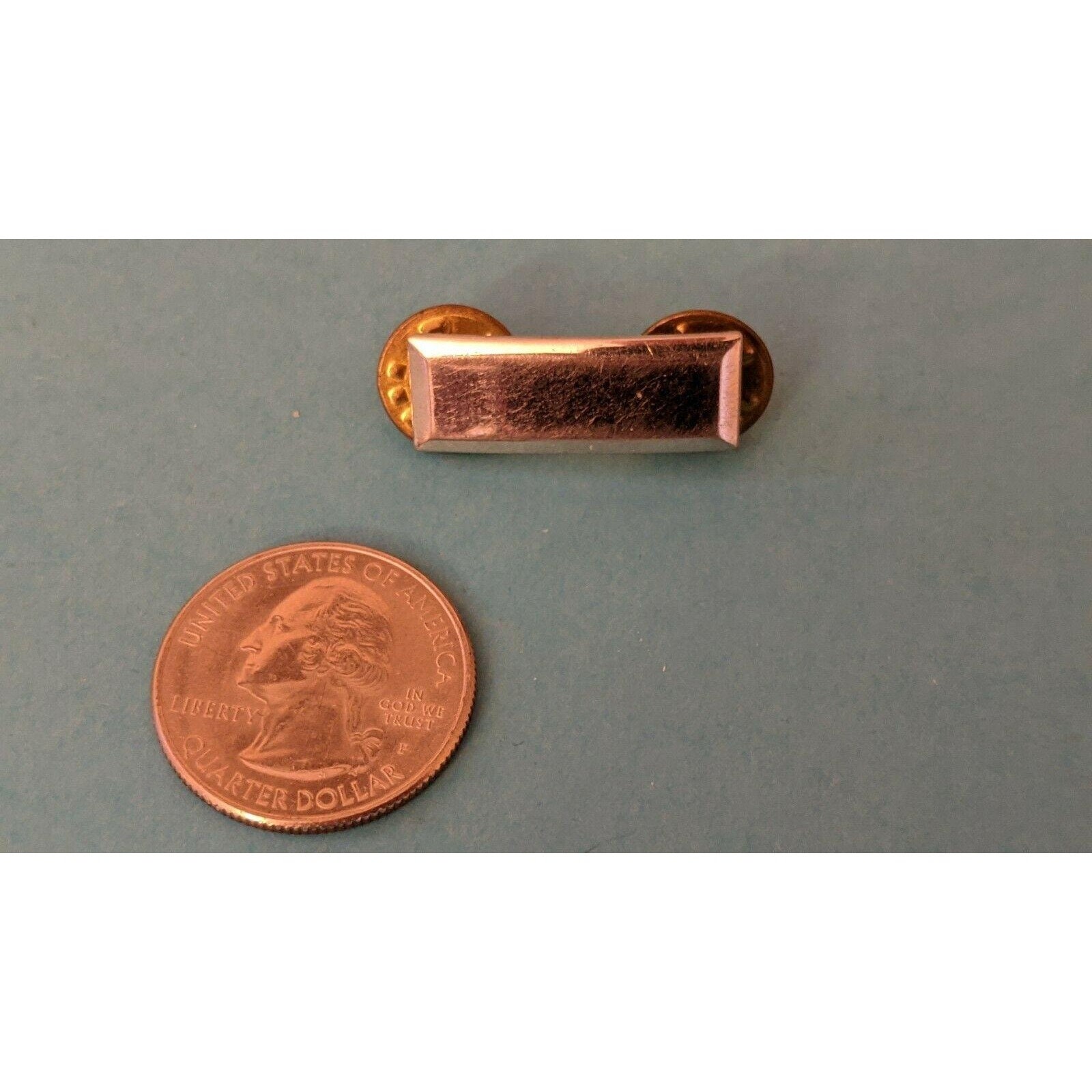 WWII Army Officers Rank Insignia Device Pin 2nd Lieutenant Bar NS Meyer ...