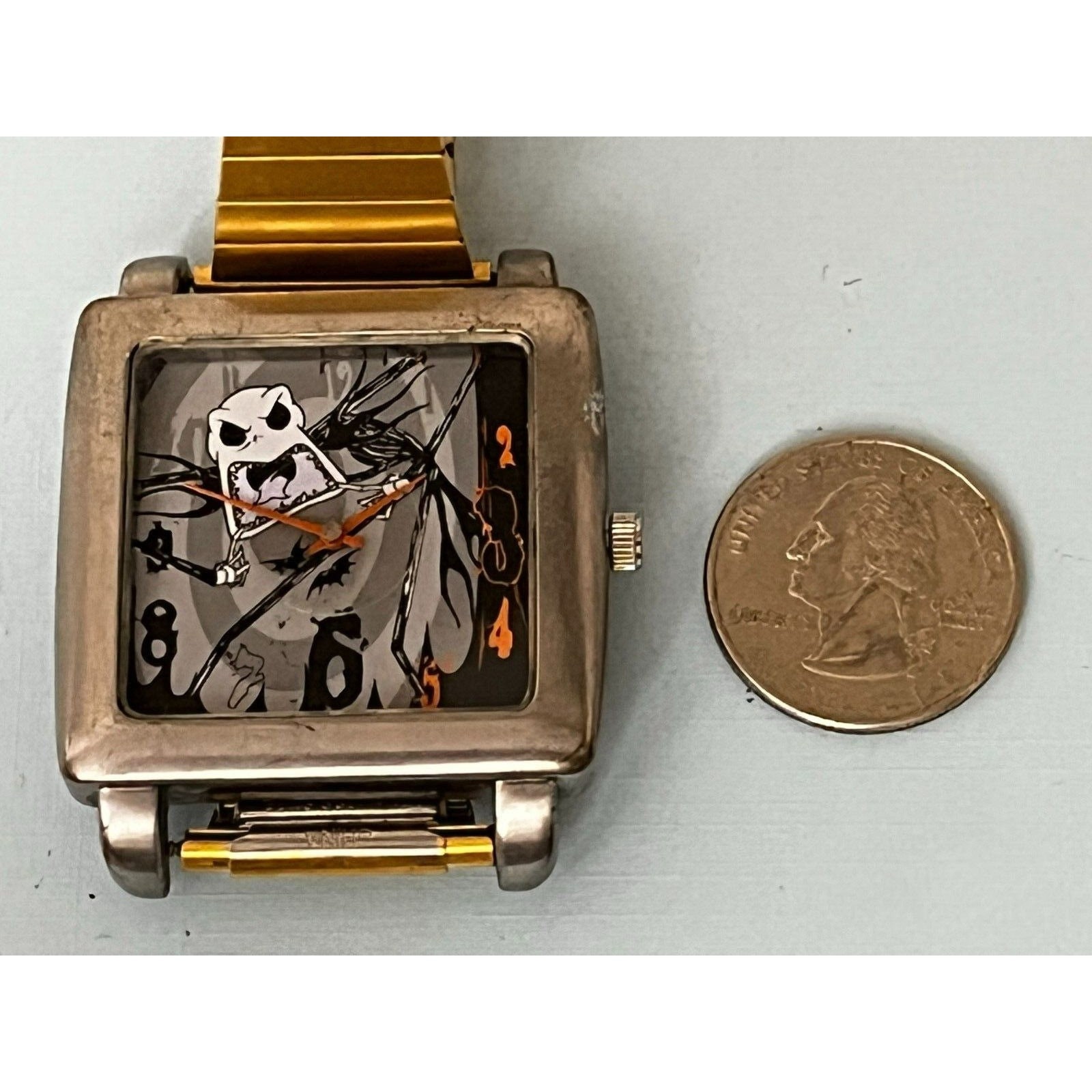 Tim Burtons the Nightmare Before Christmas Limited Ed Square Dial Watch ...