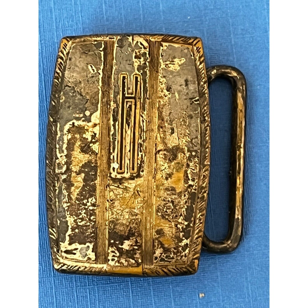 Vintage Deco Hickok Belt Buckle Bronze Duro Plate Hickok Belt Buckle h ...