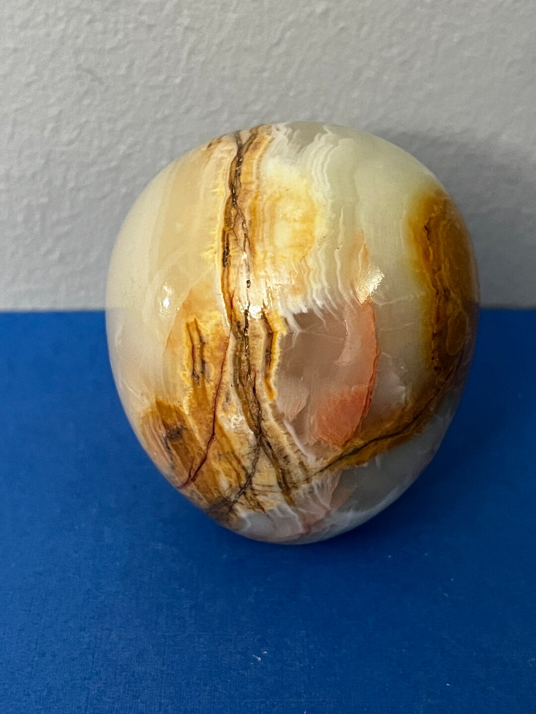 Old Polished Swirl Stone Gear Shift Steering Wheel Suicide Knob Spinner ...