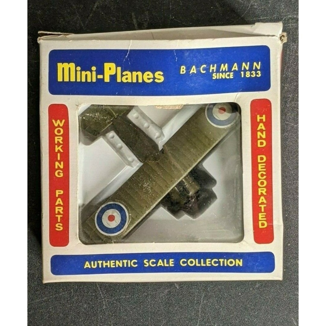 Vintage BACHMANN Mini Planes WWI Biplane SOPWITH Camel 8320:69 New in ...