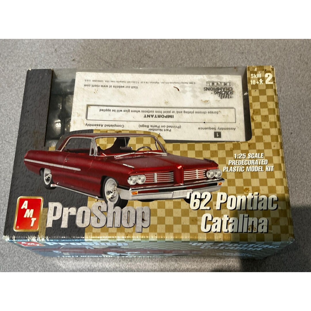 AMT 1962 Pontiac Catalina - Pro Shop Series 1/25 Scale Plastic Model ...