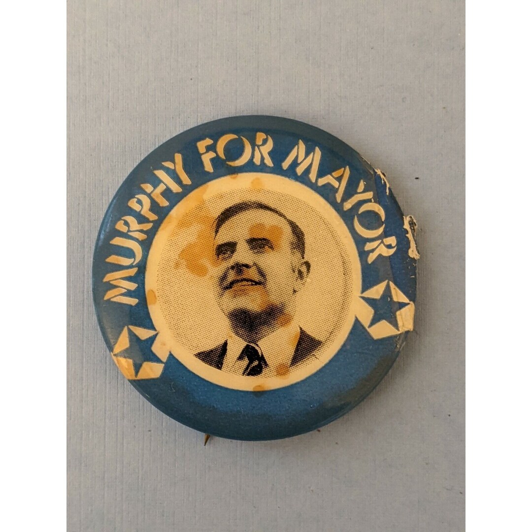 Vintage Murphy for Mayor Photo Political Pin Pinback Button - Etsy