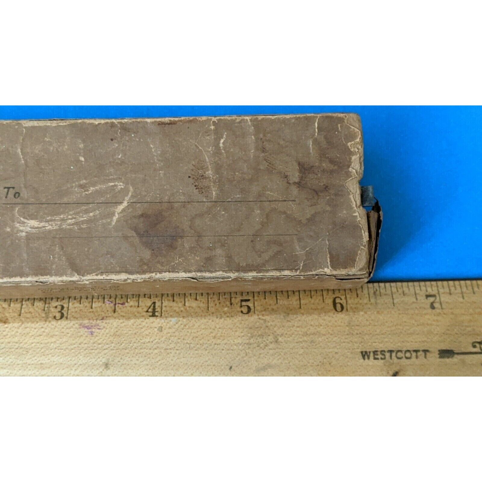 VINTAGE Pre WWI Soldier Mason Box Attleboro Falls,mass Home Front Dated ...