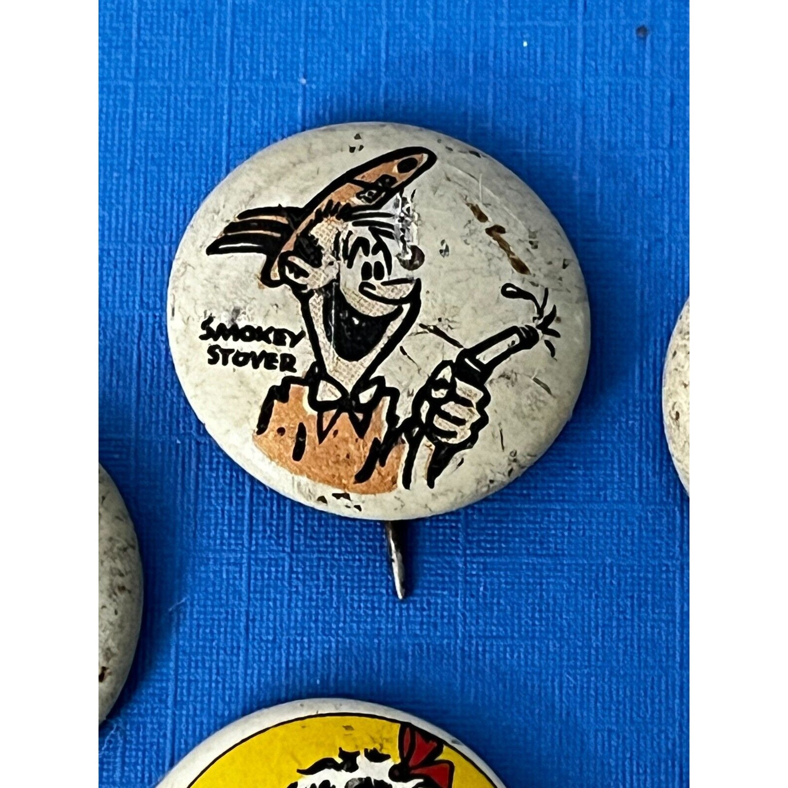 Lot of 5 1940's Kelloggs Pep Pins Pinback Buttons Comic Strip ...