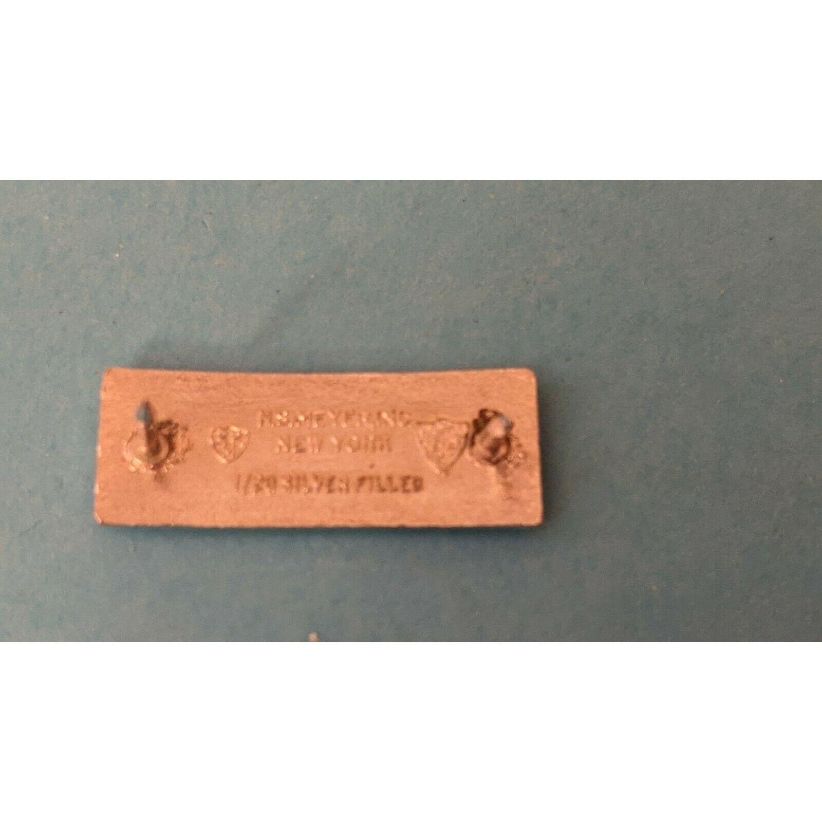 WWII Army Officers Rank Insignia Device Pin 2nd Lieutenant Bar NS Meyer ...