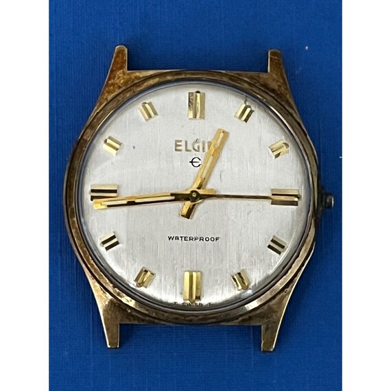 Vintage 1969 Elgin Mens Watch Swiss Manual Wind Wrist… - Gem
