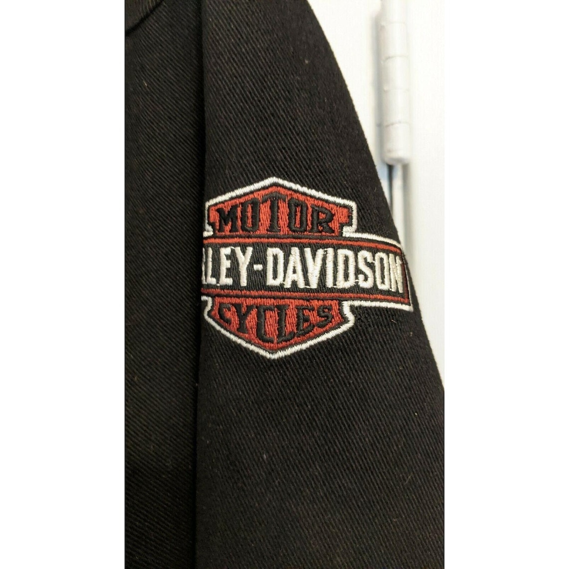 Harley-davidson LARGE Black Canvas Riding Jacket 103819 - Etsy