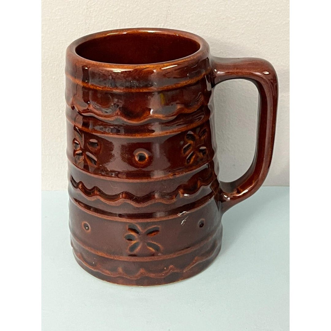 1950s Marcrest Daisy Dot Ceramic Stein Mug Oven Proof No Chips Cracks ...