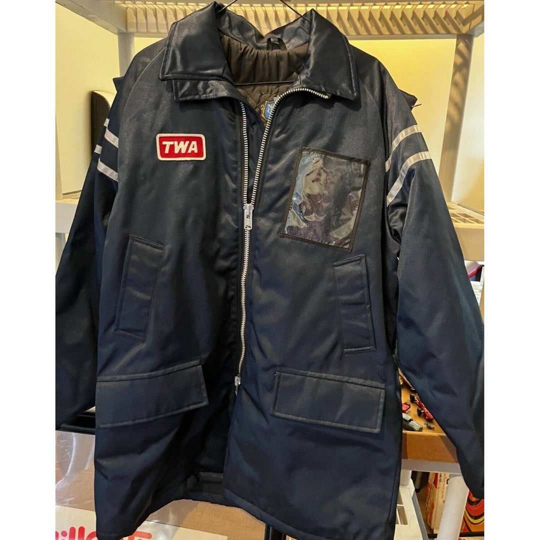 Neptune Garment Trans World Airlines TWA Uniform S Jacket Crew Mechanic ...