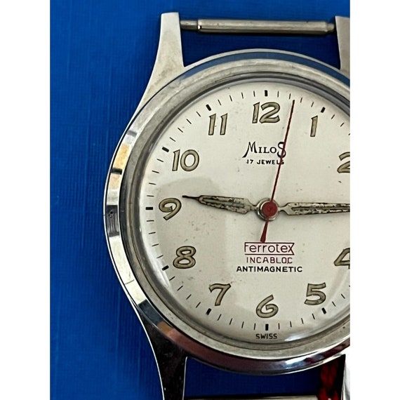 Vintage Swiss Milos Automatic Wrist Watch 17 Jewels F… - Gem