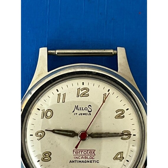 Vintage Swiss Milos Automatic Wrist Watch 17 Jewels F… - Gem