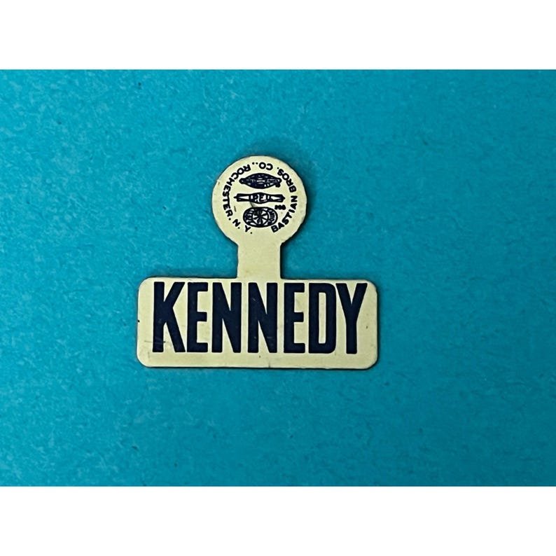 1960 JOHN F. KENNEDY JFK Tab Campaign Pin Pinback Button Political ...