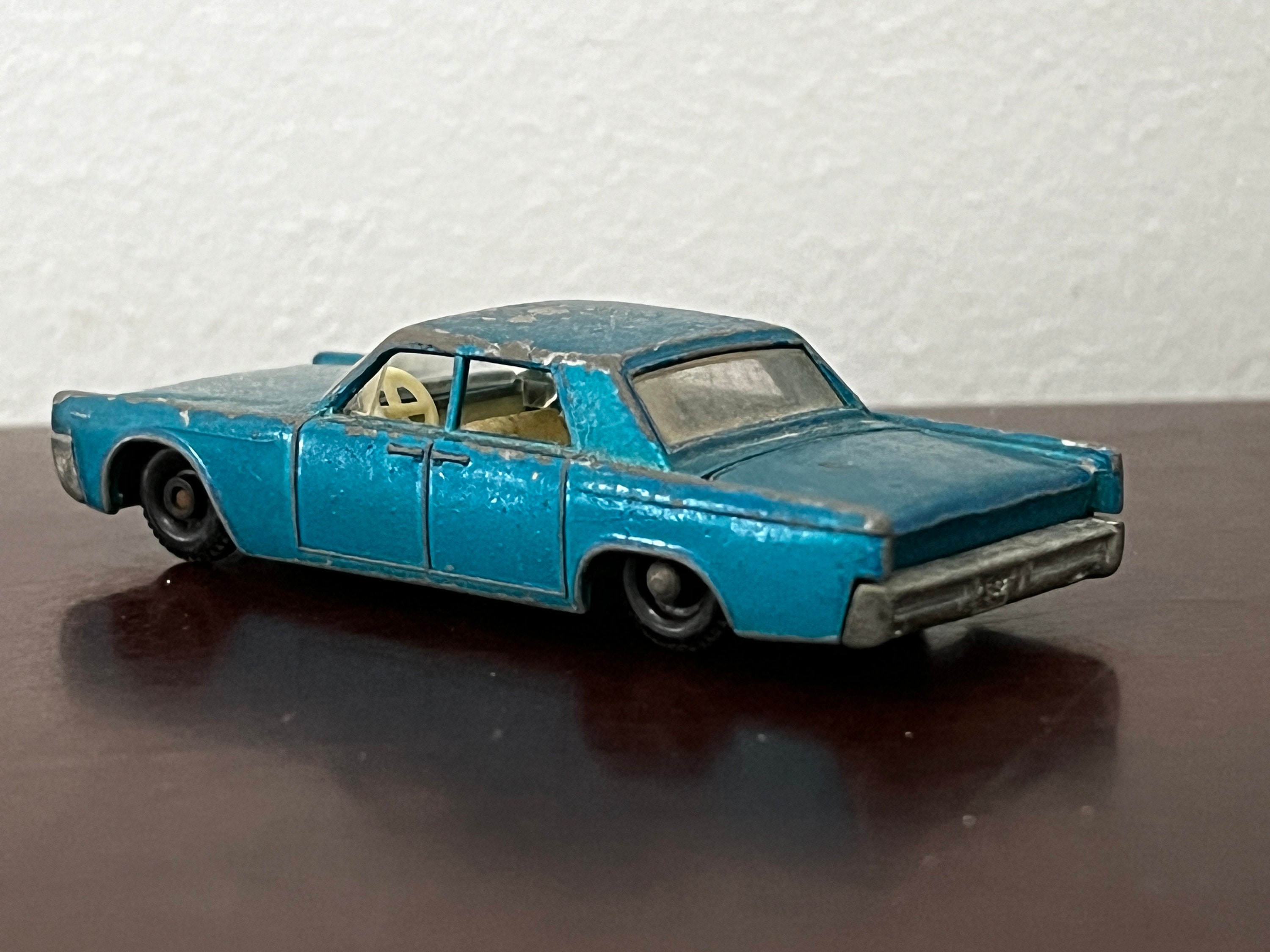 Vintage LESNEY Matchbox 31 LINCOLN CONTINENTAL Blue 1964 Trunk Opens - Etsy