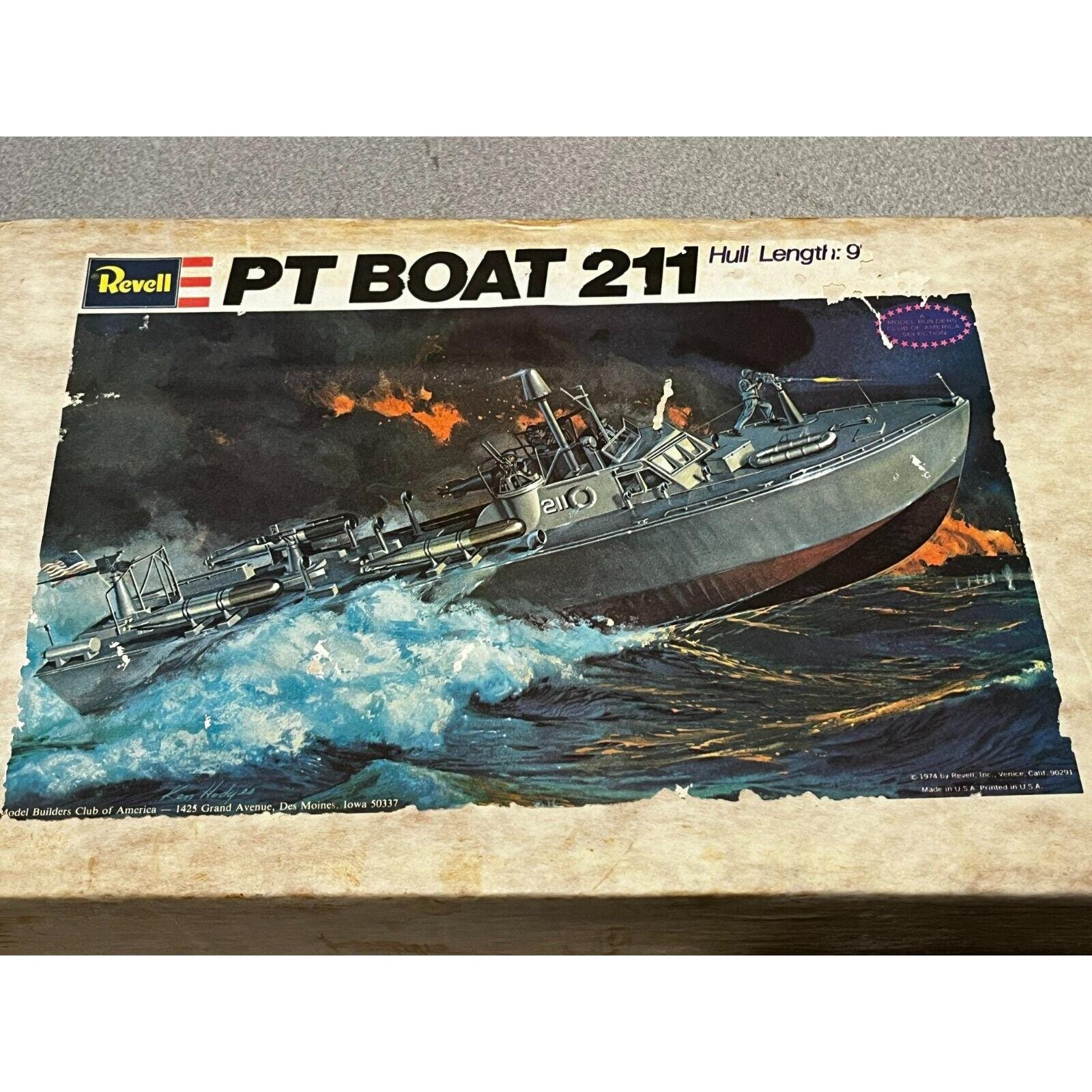 Rare Vintage Revell Model Builders Club of America 1974 Revell PT Boat ...
