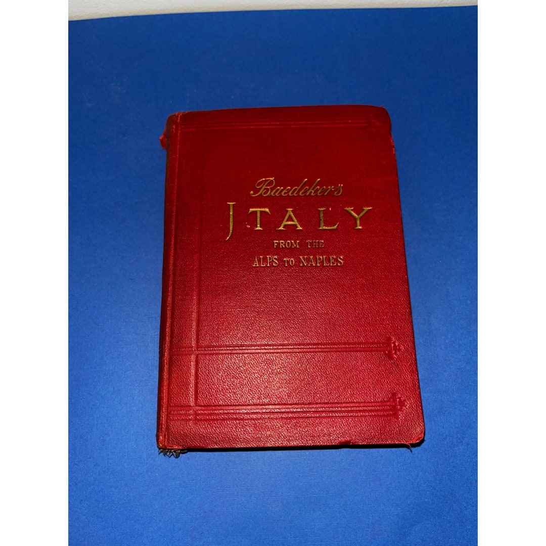 1909 Book Karl Baedeker's Italy: From the Alps to Naples - Etsy