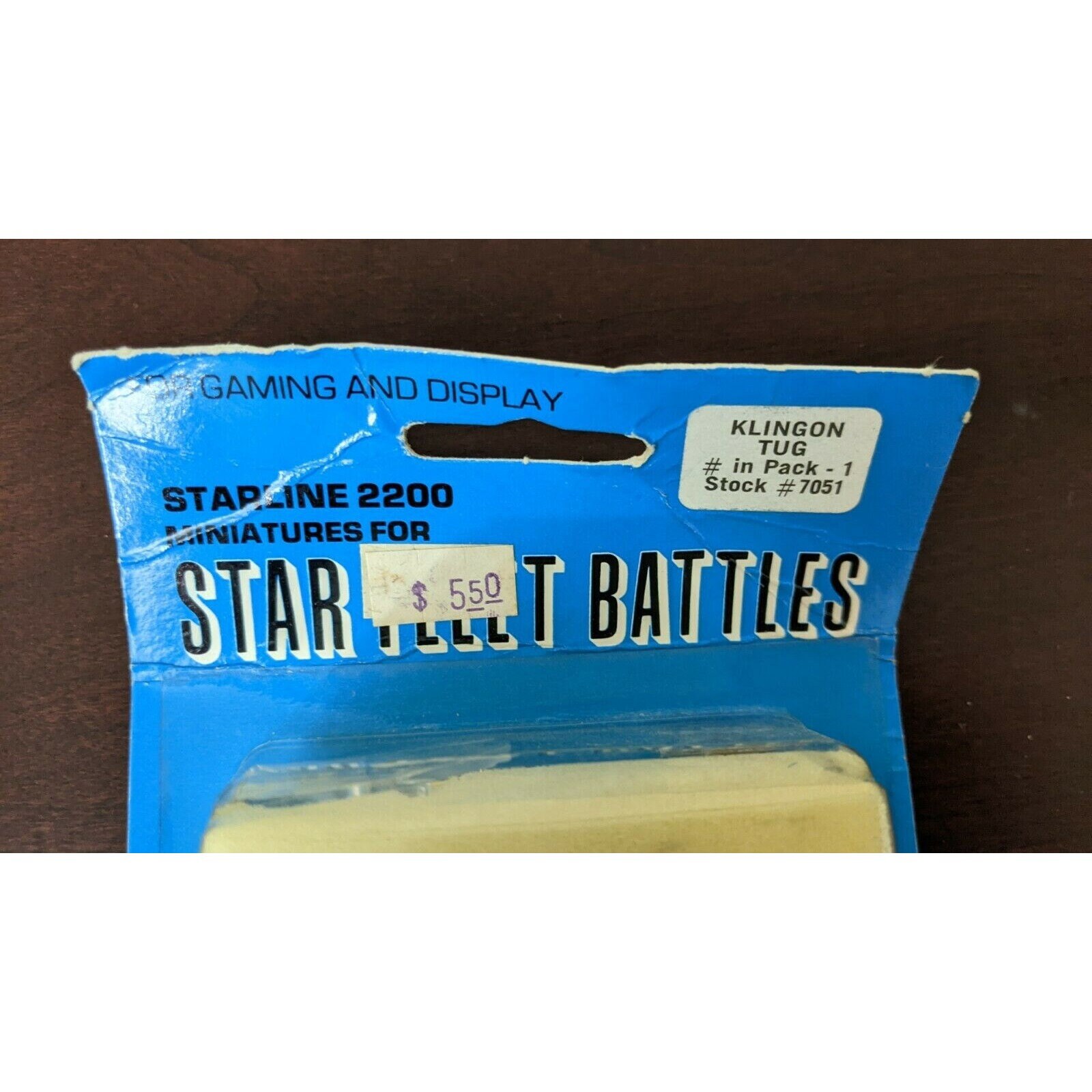 FASA Star Trek Miniatures Starline 2200 Klingon Tug Ship MINIATURE 7051 ...