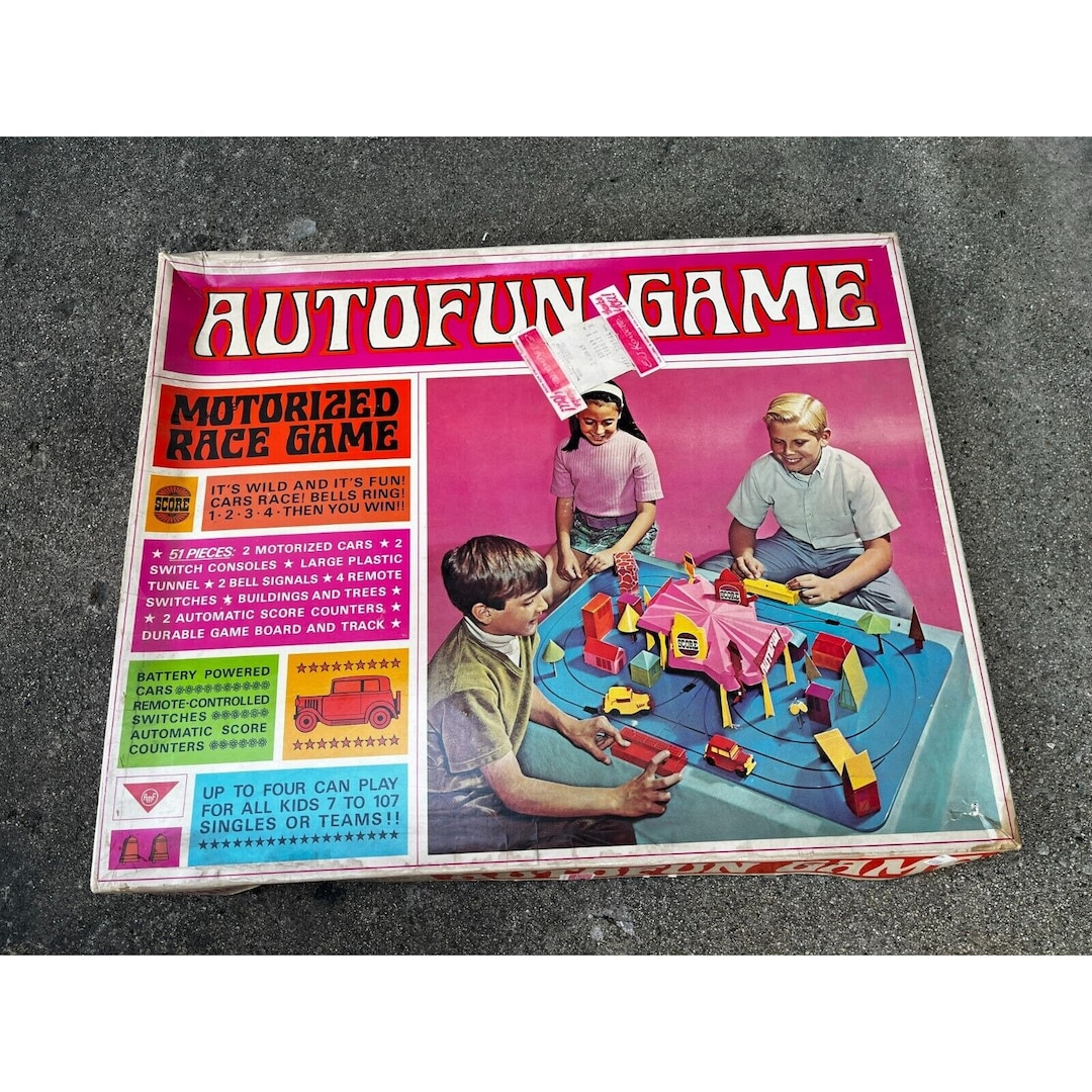 Vintage 1967 AMF Autofun Game Motorized Race Game Inc Both Slot Cars - Etsy