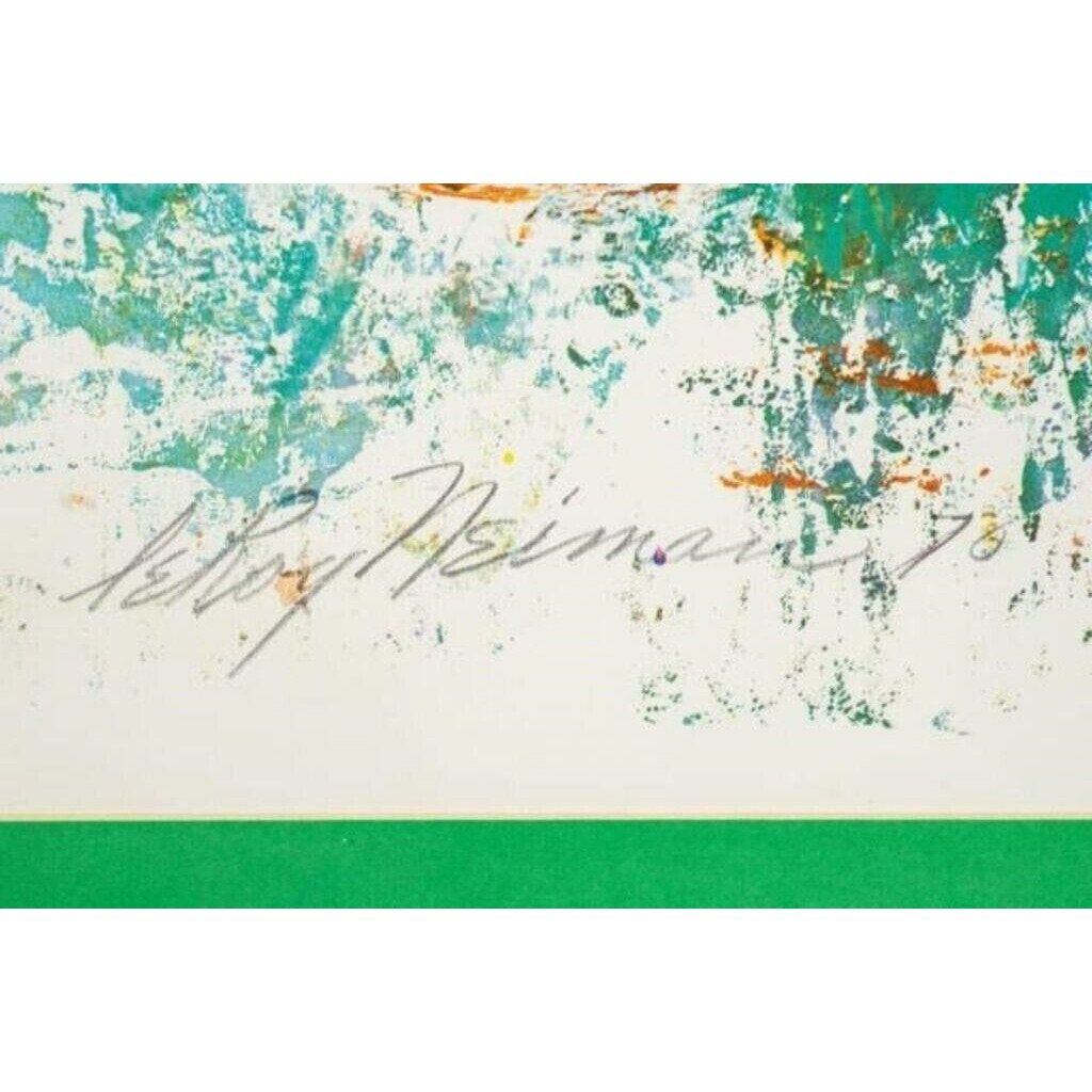 Vintage Leroy Neiman 1970s Joe Namath Jets NY Lithograph Poster Framed ...