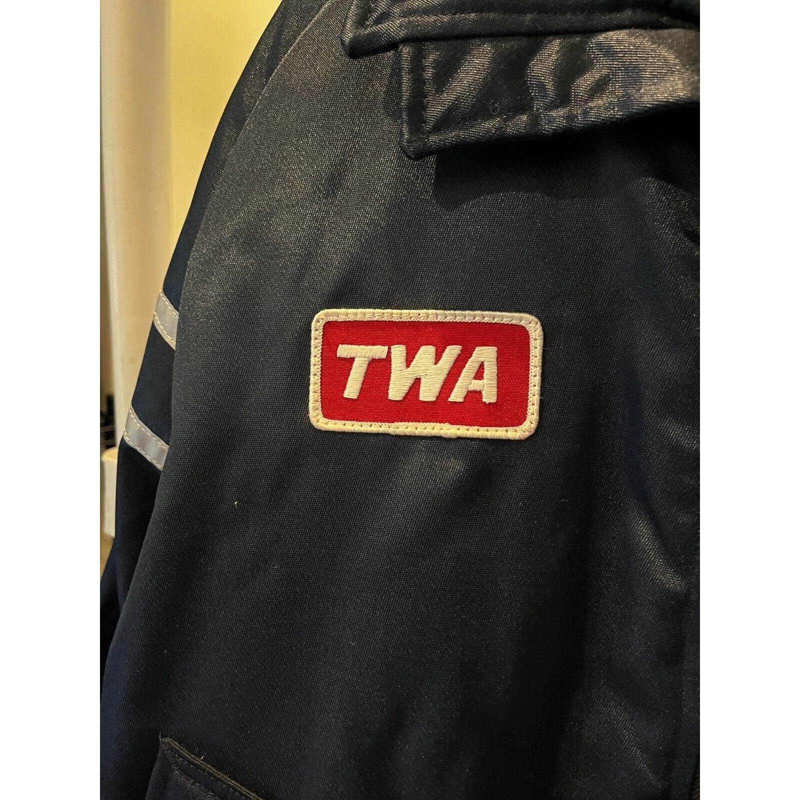 Neptune Garment Trans World Airlines TWA Uniform S Jacket Crew Mechanic ...