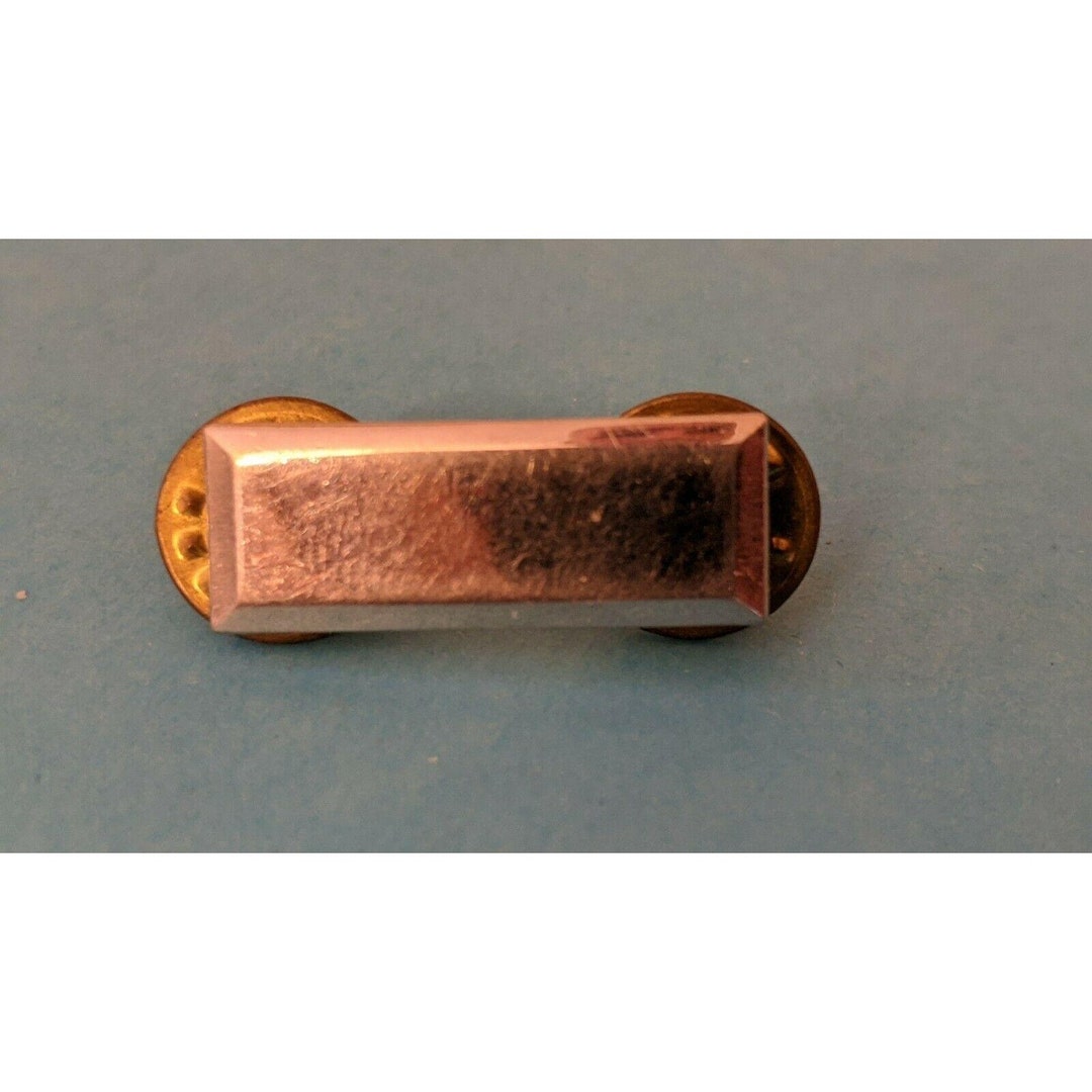 WWII Army Officers Rank Insignia Device Pin 2nd Lieutenant Bar NS Meyer ...