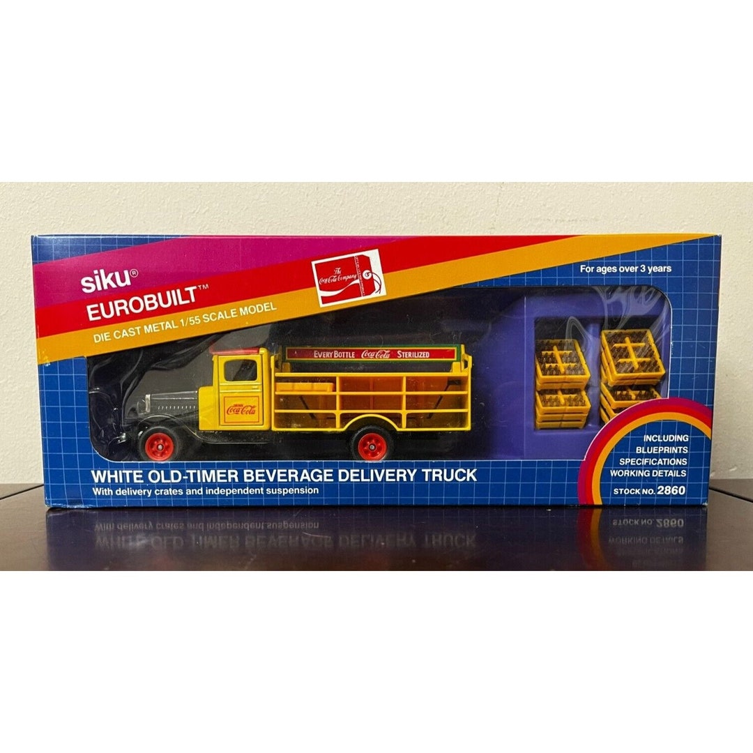 Siku Vintage White Old Timer Coca Cola Beverage Delivery Truck 1/55 NOS ...
