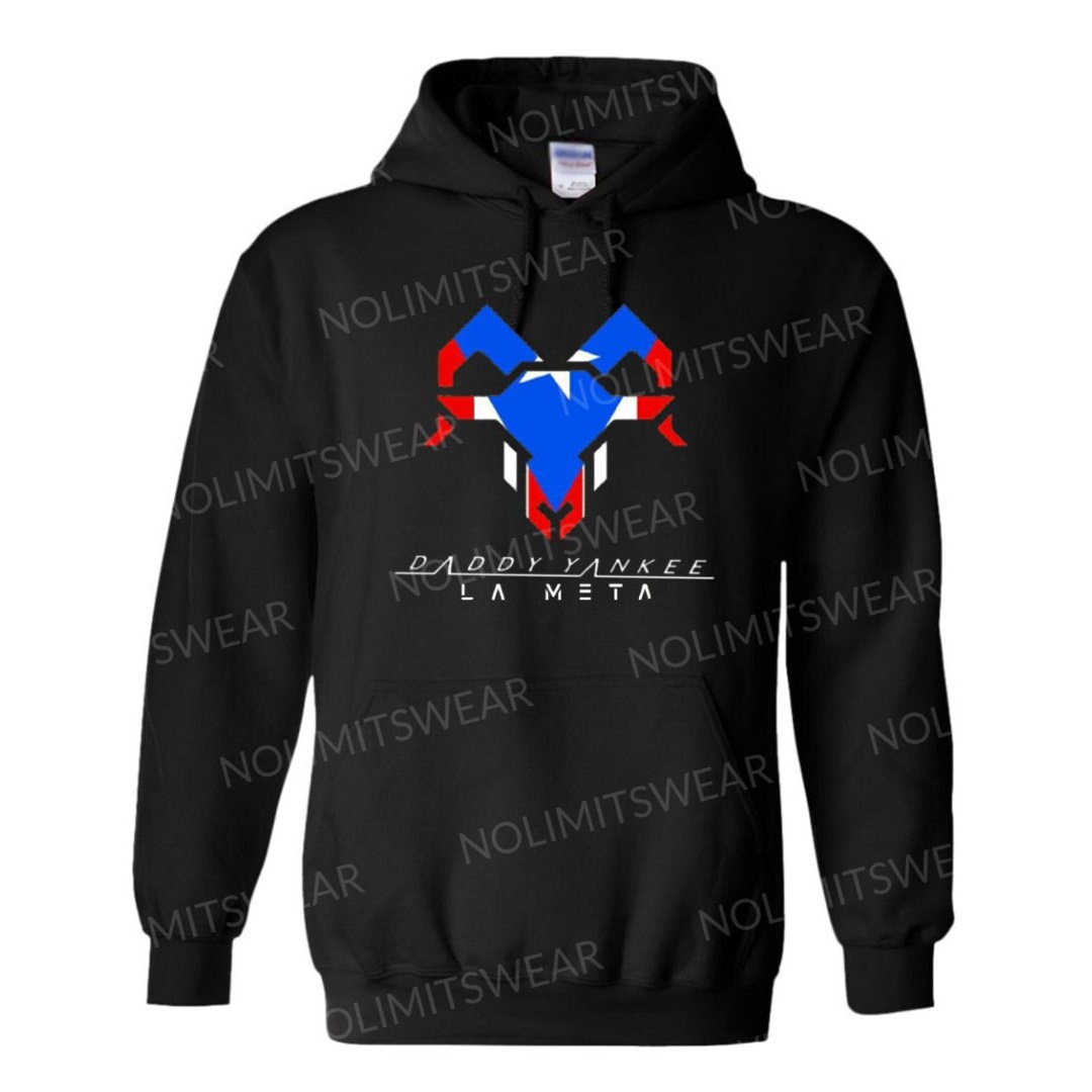 Daddy Yankee "la Meta" Hoodie Puerto Rican Flag Goat - Etsy