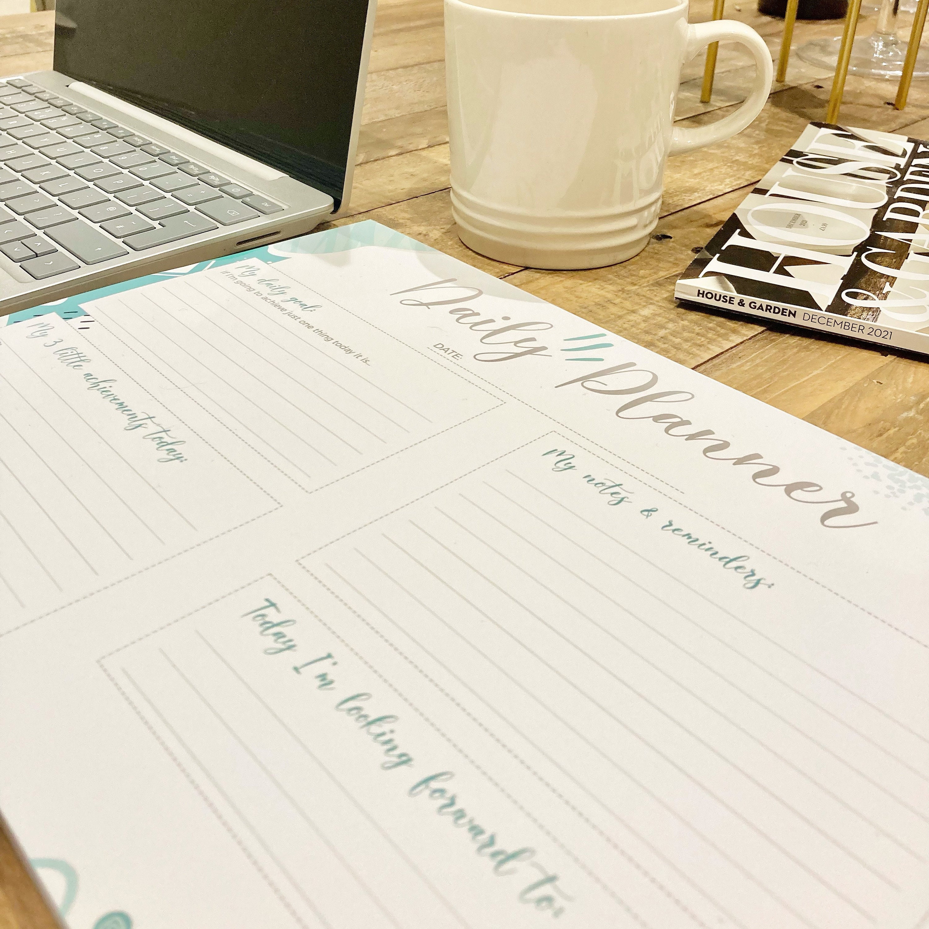 Daily A4 Desk Planner Pad free Delivery - Etsy