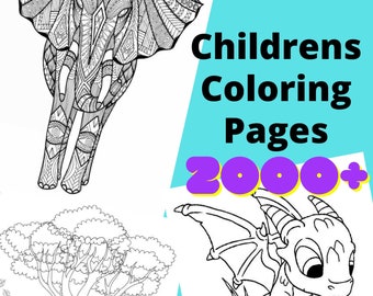 2000 Coloring Pages - Etsy