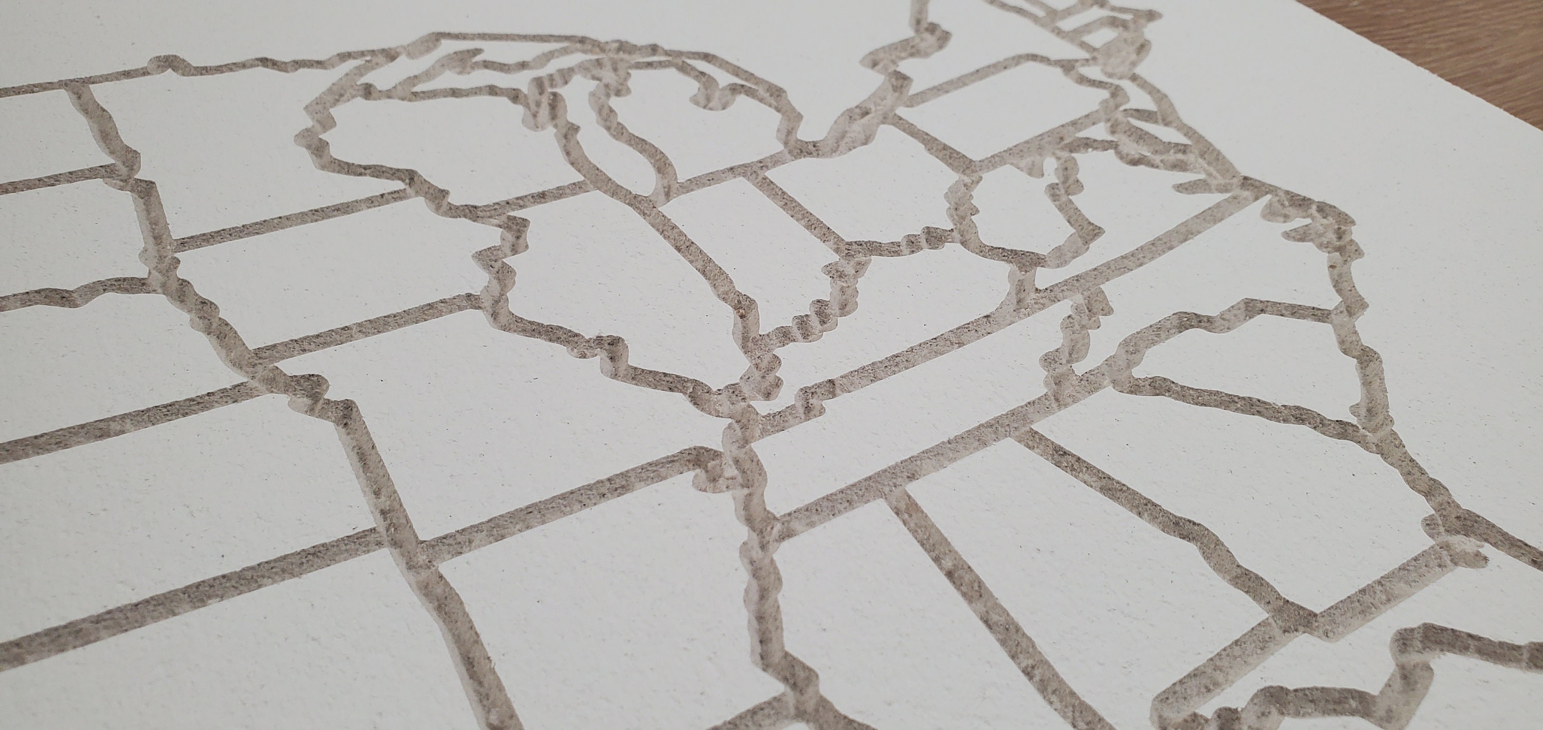 USA Map | Outline | Tac Board - Etsy