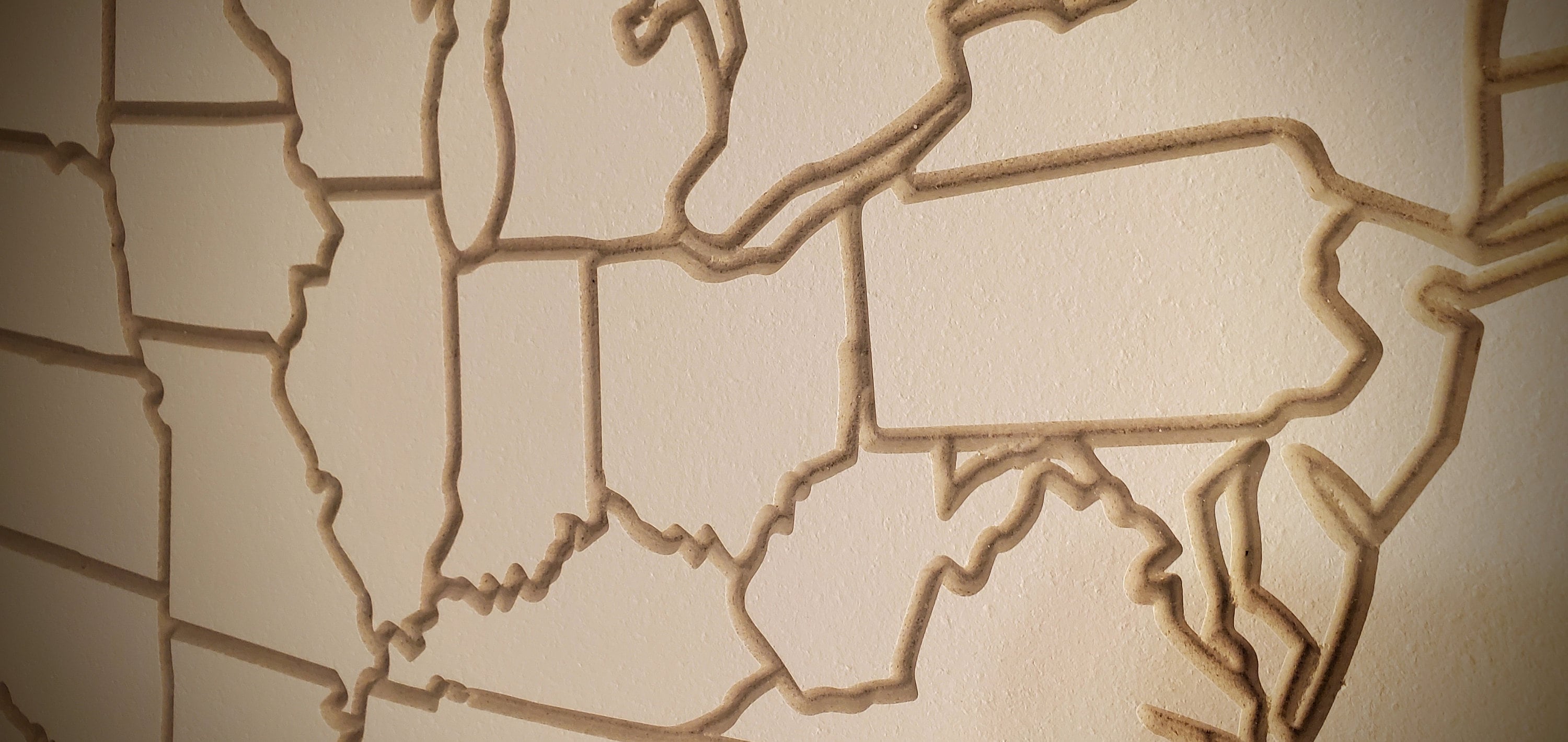 USA Map | Outline | Tac Board | Large - Etsy