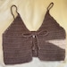Front Tie Tank Top Crochet Pattern - Etsy