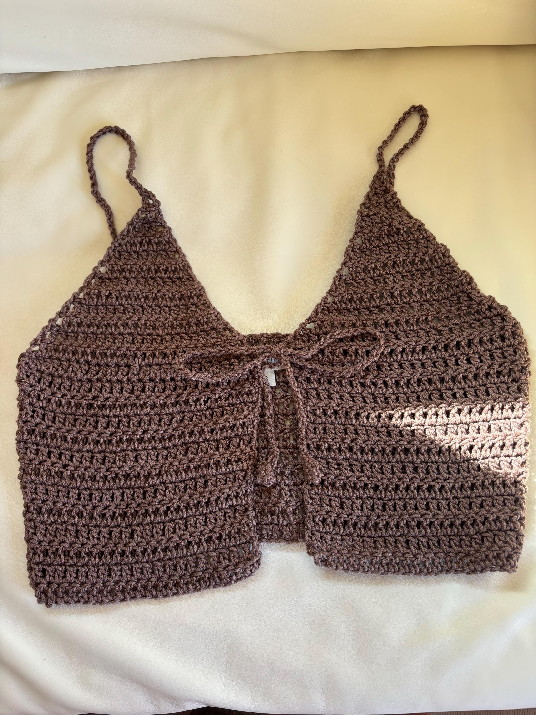 Front Tie Tank Top Crochet Pattern - Etsy