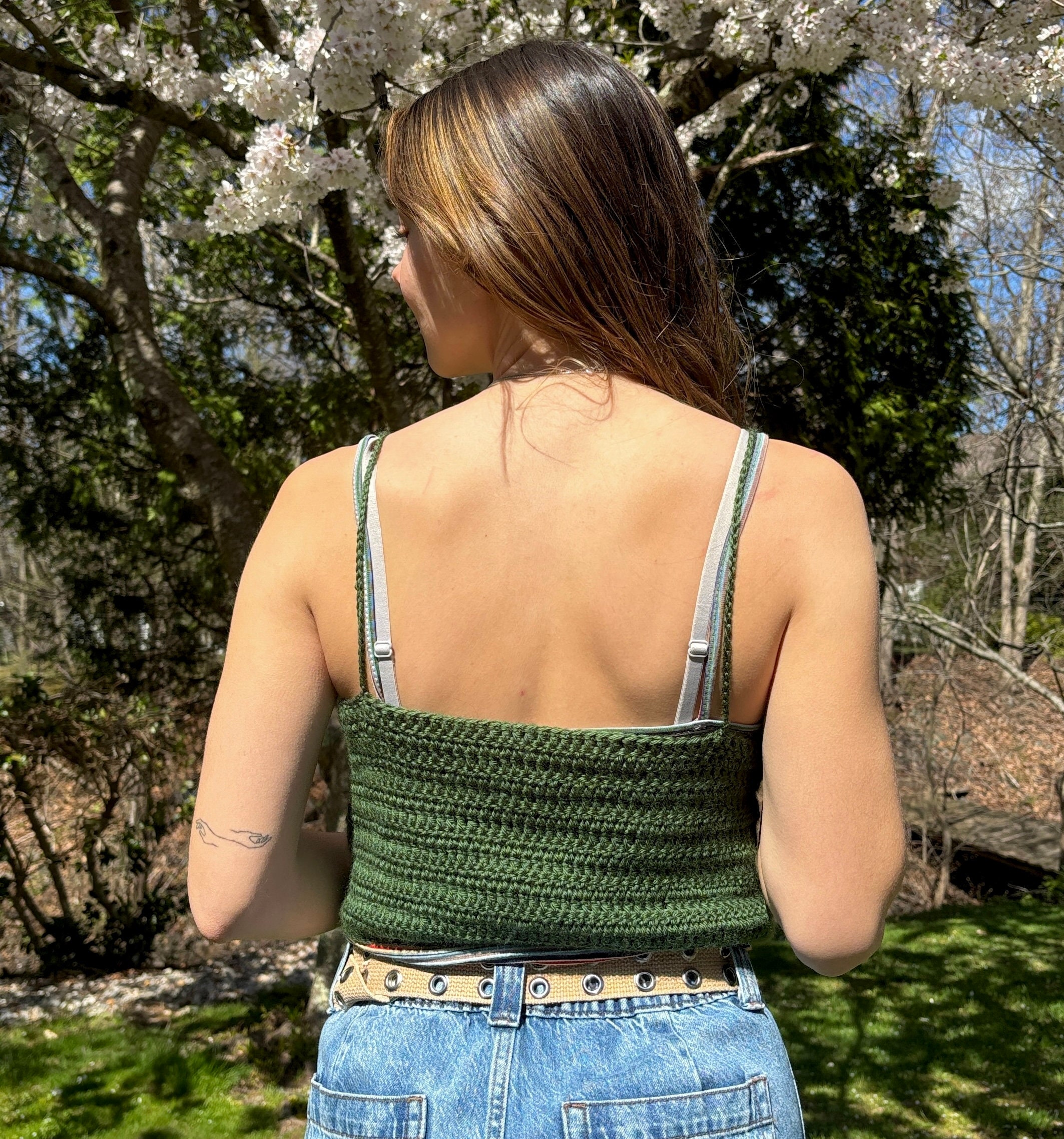 Front Tie Tank Top Crochet Pattern - Etsy