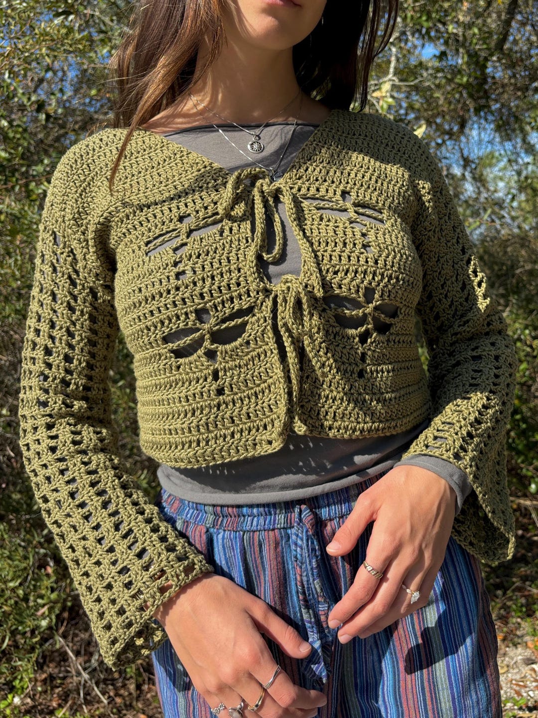 Dragonfly Cardiagn Crochet Pattern - Etsy
