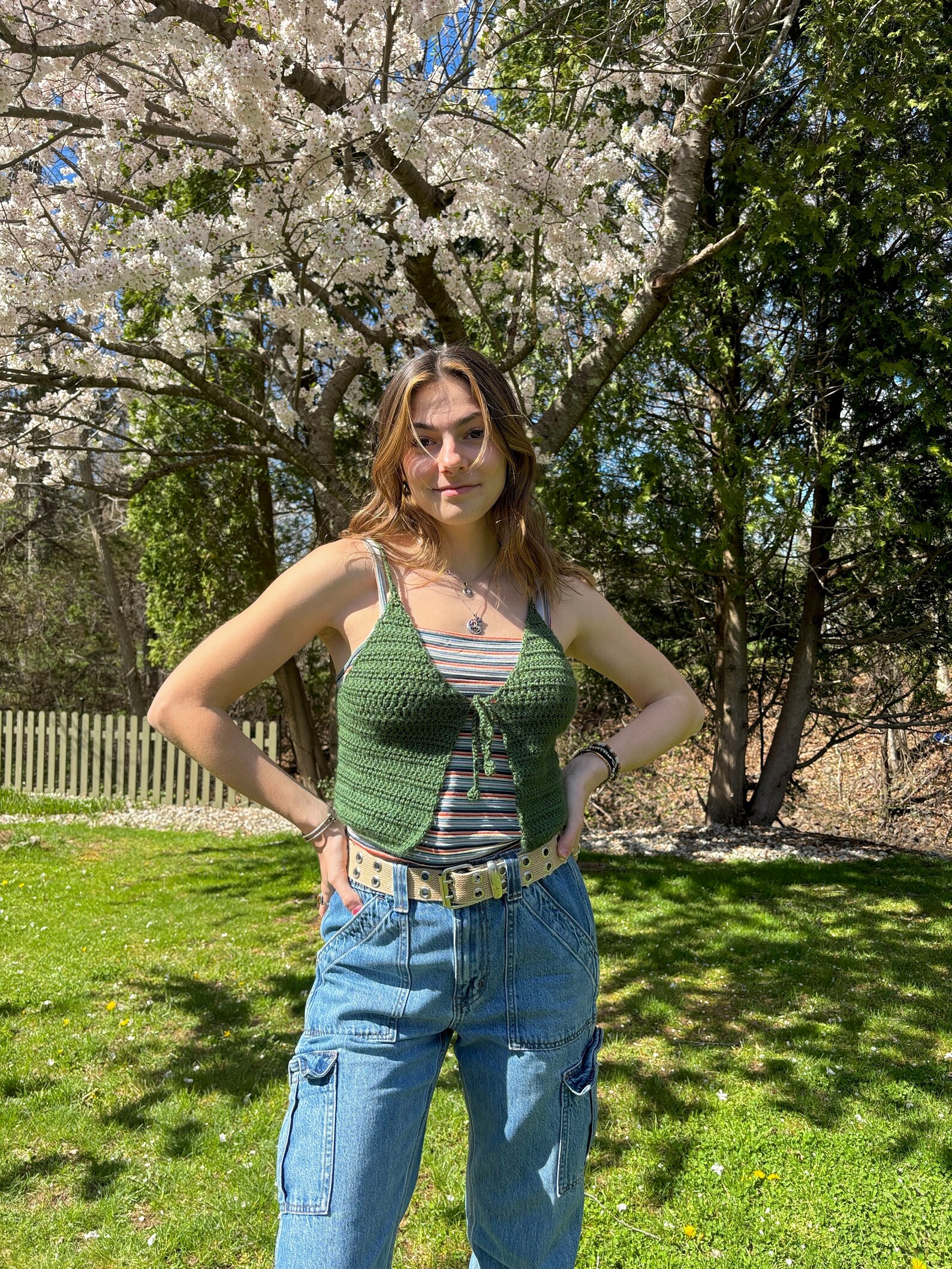 Front Tie Tank Top Crochet Pattern - Etsy