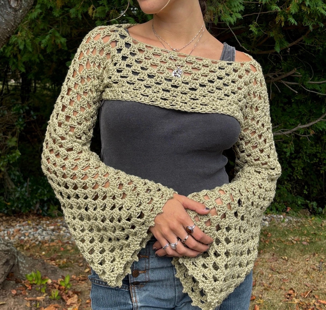 Retro Shrug Crochet Pattern - Etsy