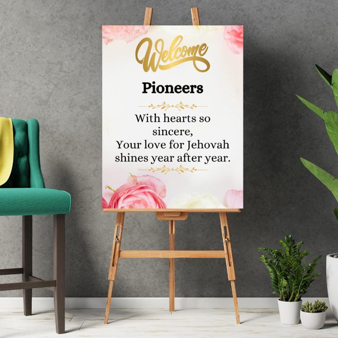 Welcome Pioneers Printable | JW Dinner Welcome Sign | Pioneer ...
