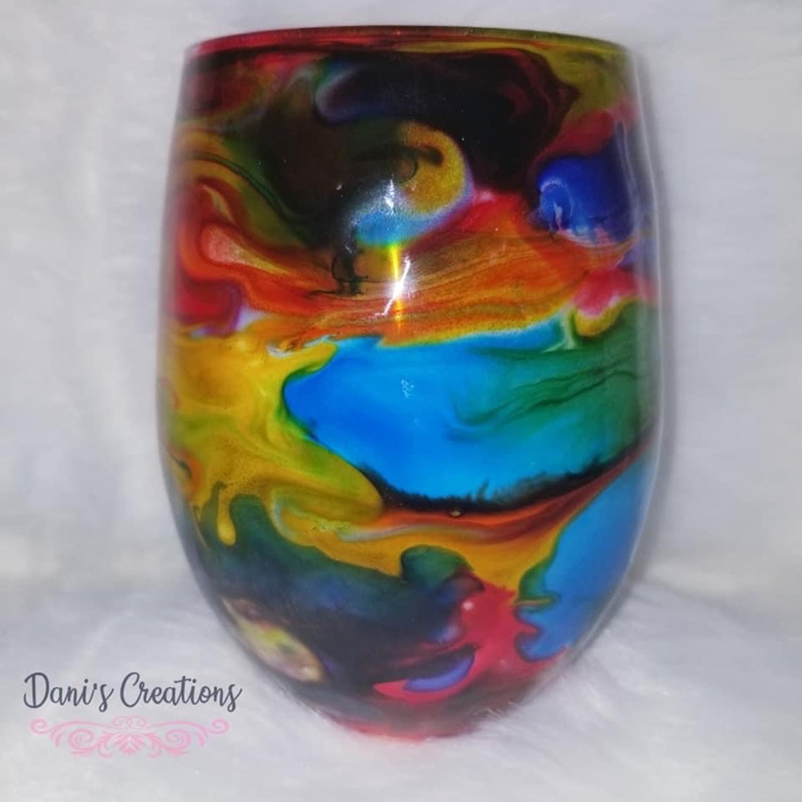 Swirl Wine Glass - Etsy