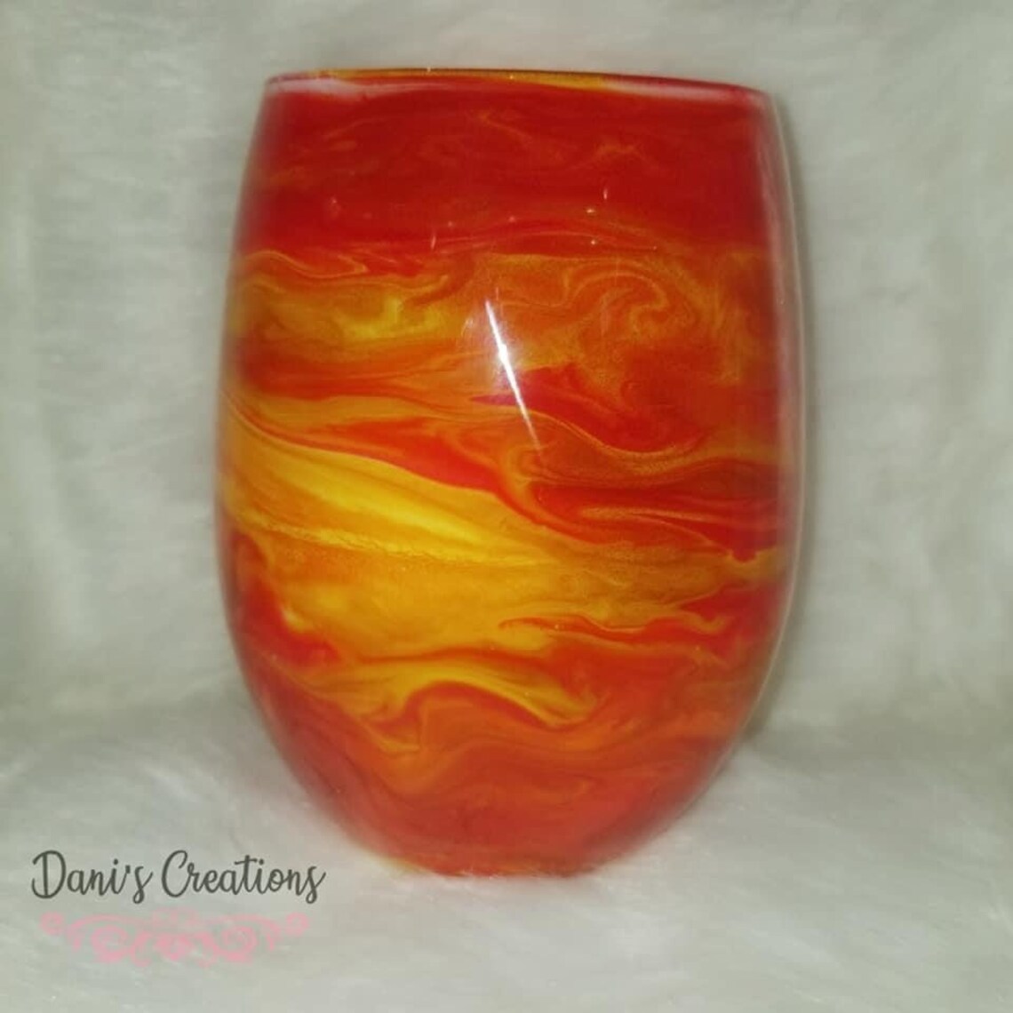 Swirl Wine Glass - Etsy