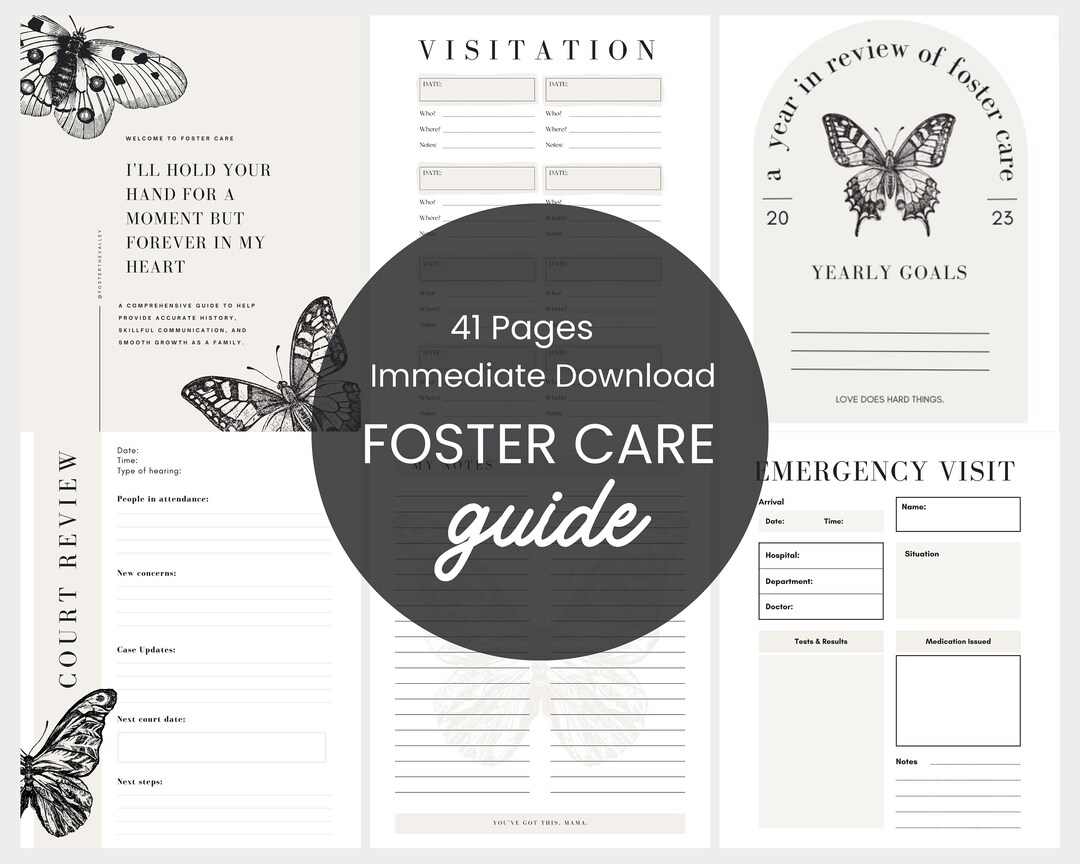 BEST SELLER Printable Foster Care Guide | Organization and Management ...