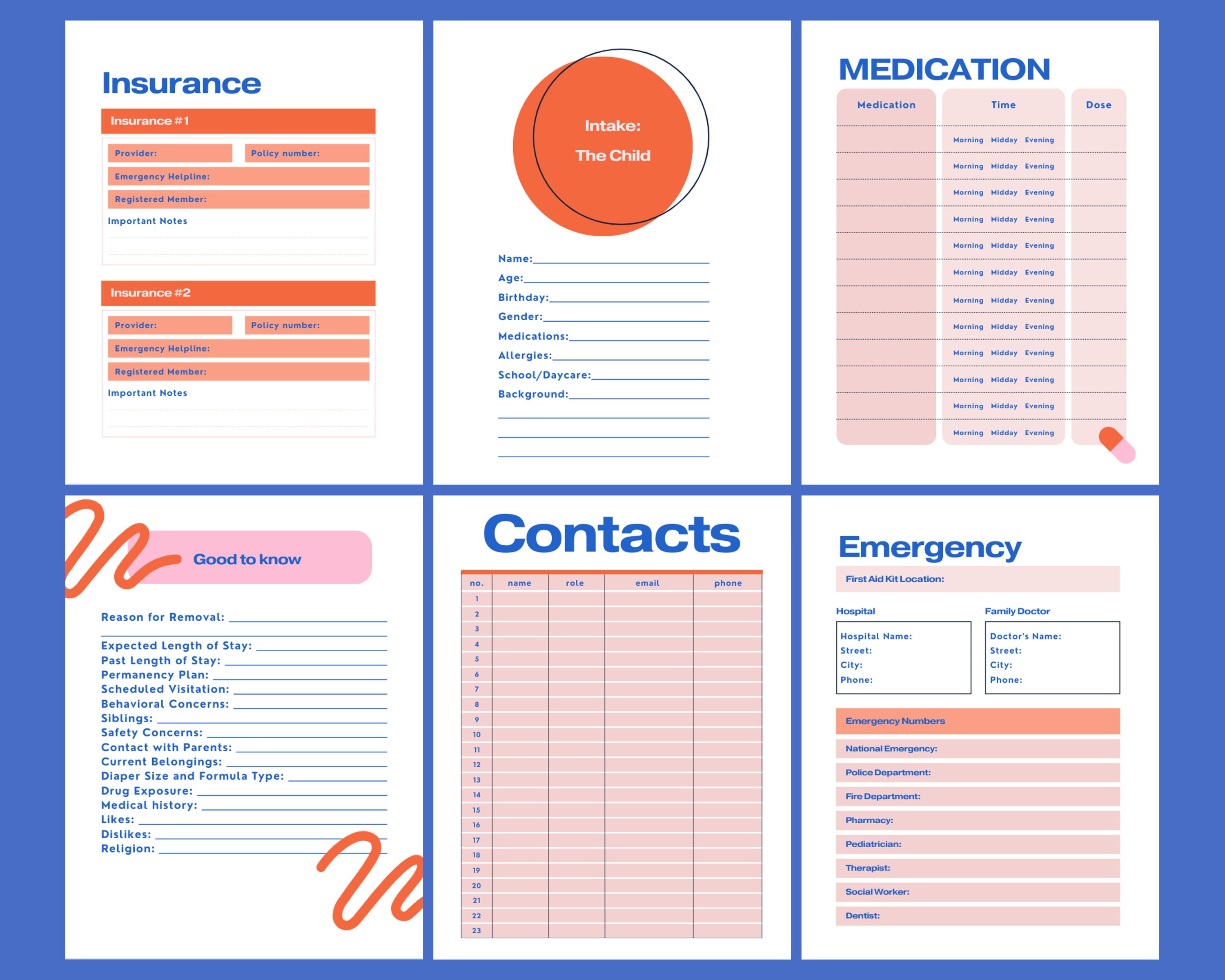 BEST SELLER Printable Foster Care Guide | Organization and Management ...